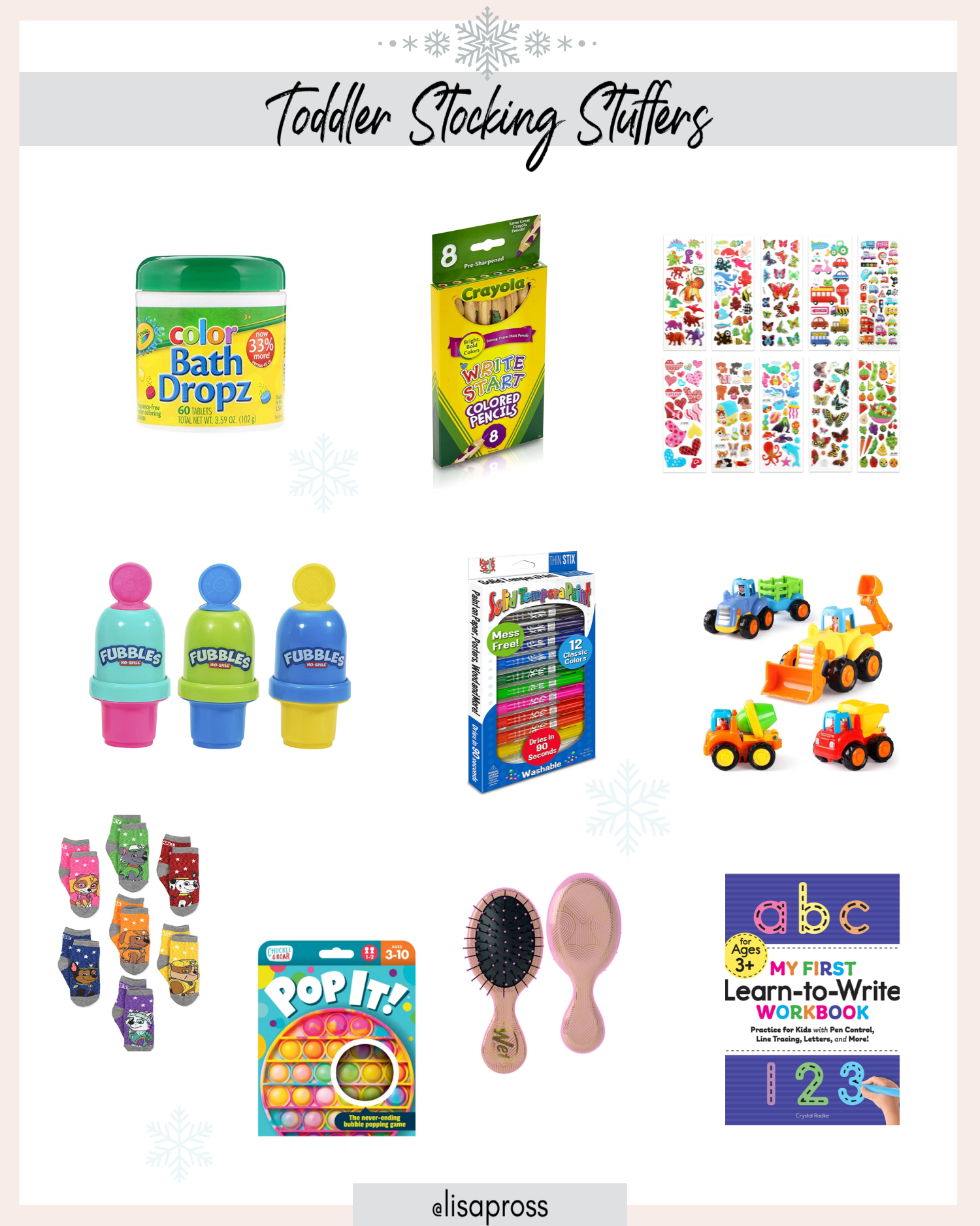 Stocking Stuffers for Toddlers - Messy Bun & Sun